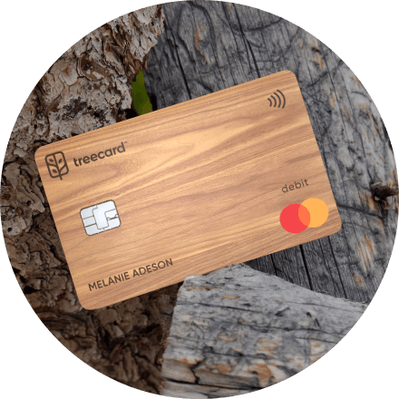 Treecard - The wooden debit card that plants trees.