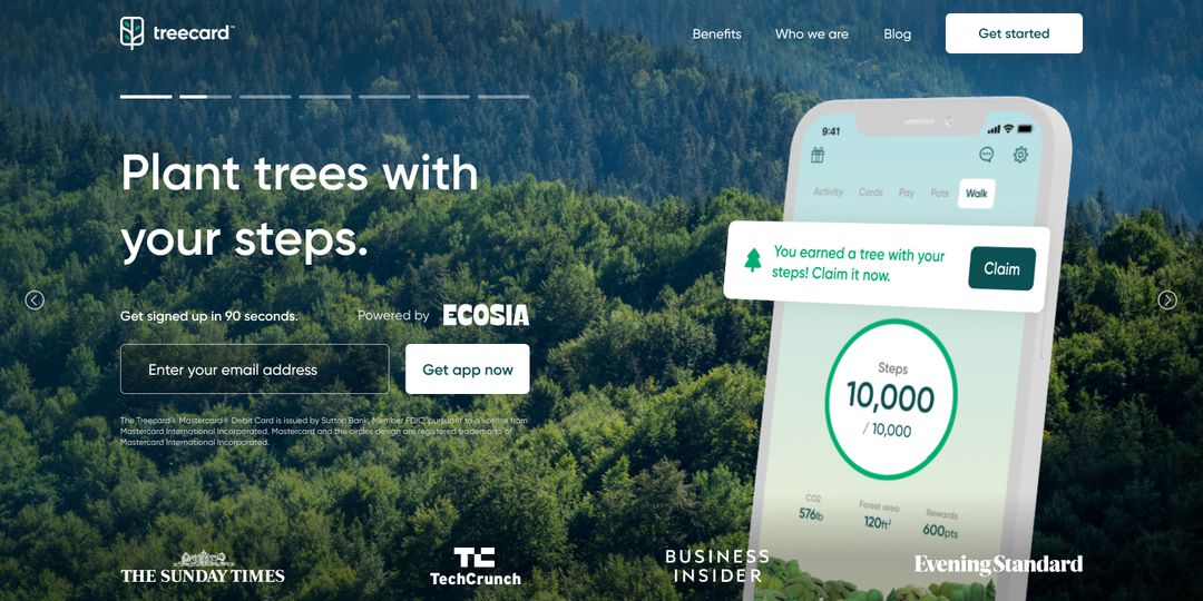 Treecard - The wooden debit card that plants trees.