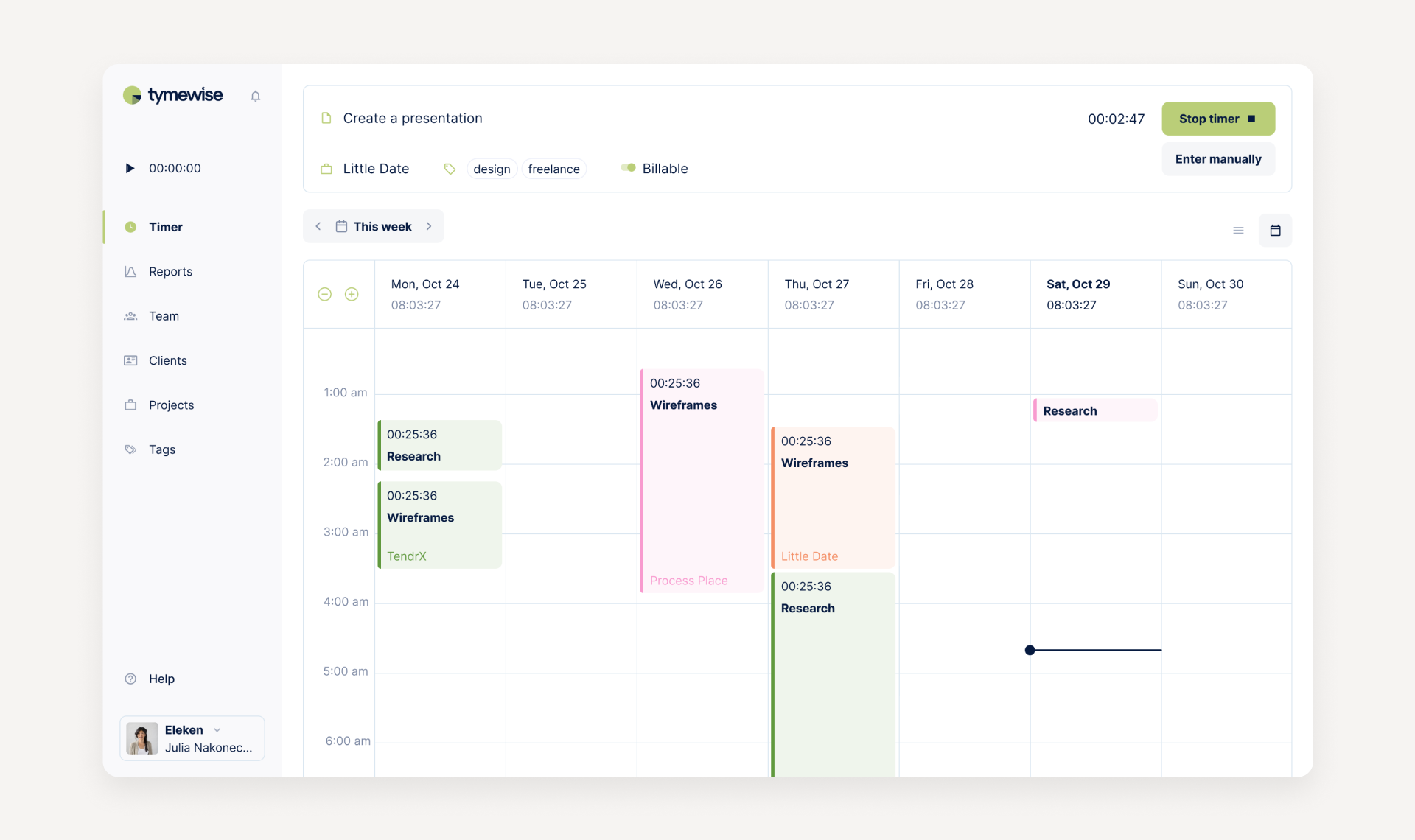 Time Tracking App Design for Better Productivity