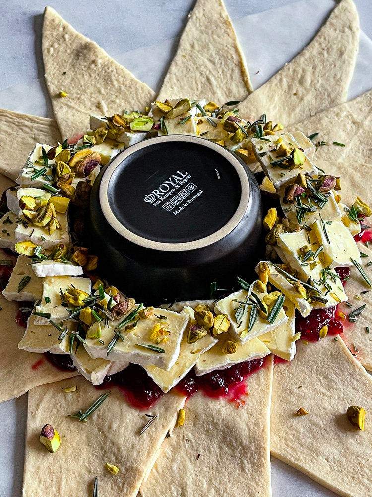 Cranberry Brie Crescent Wreath