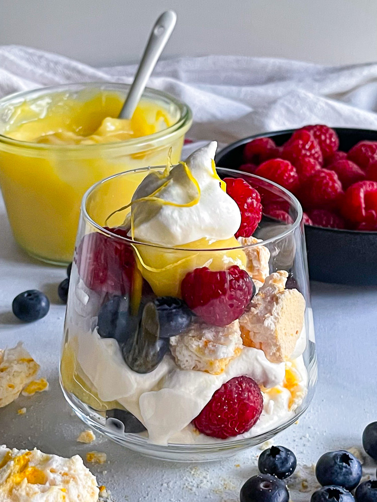 Eton Mess with Lemon Curd & Berries