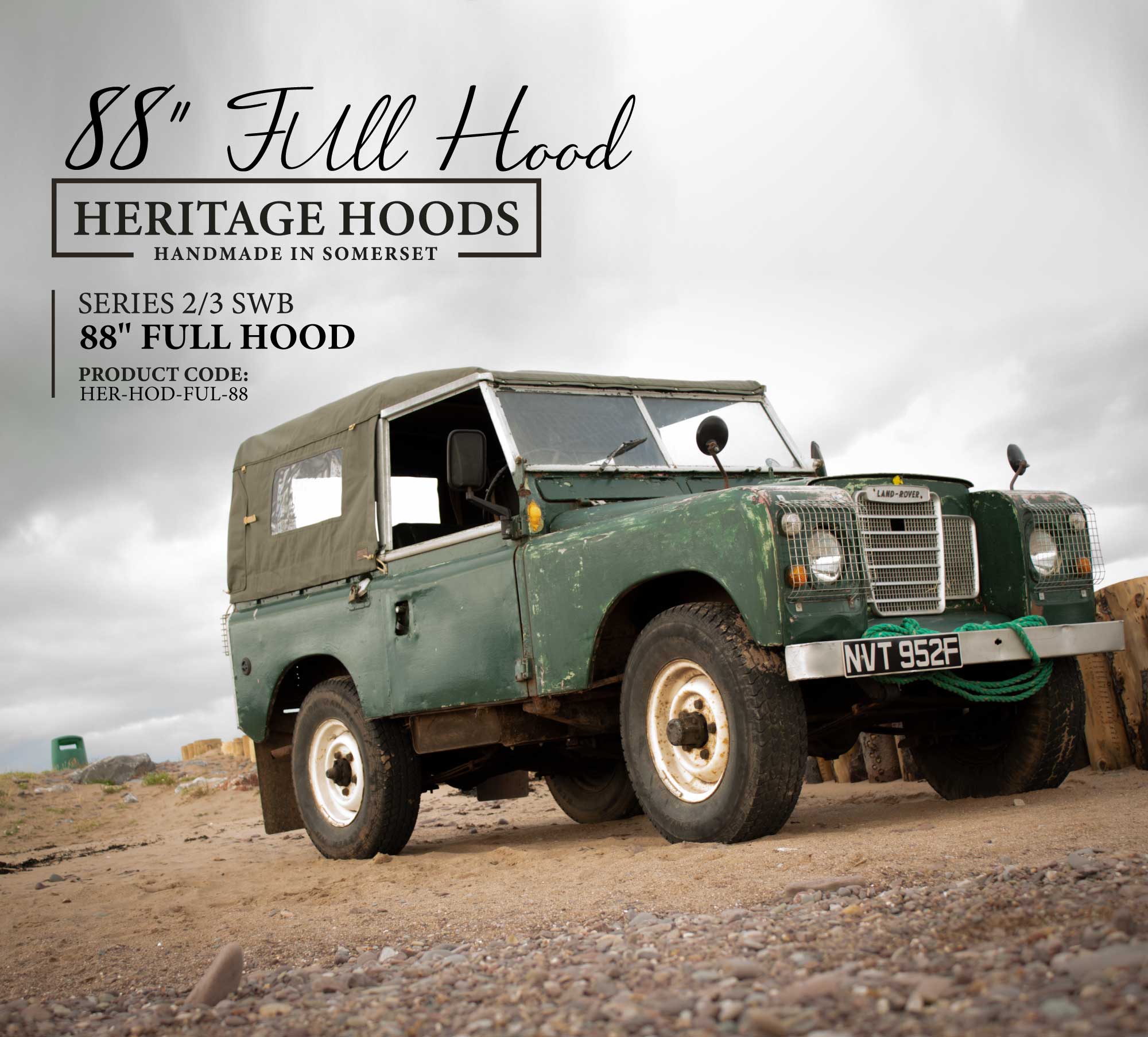 88" Land Rover Full Hood Series 2/3