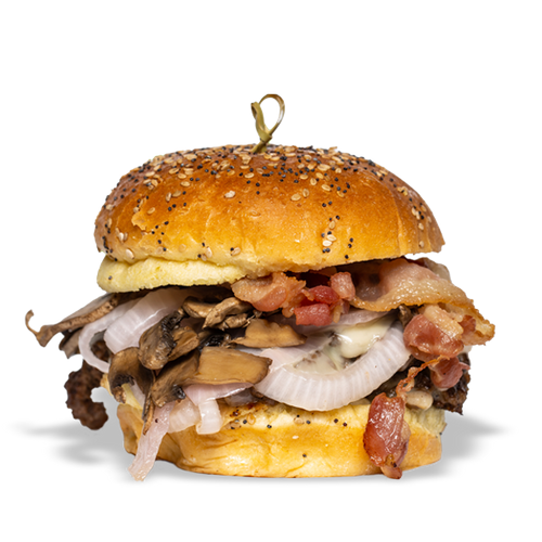 Mushroom Bacon Swiss Burger | Angus Grill | Top Restaurant Greenville, NC