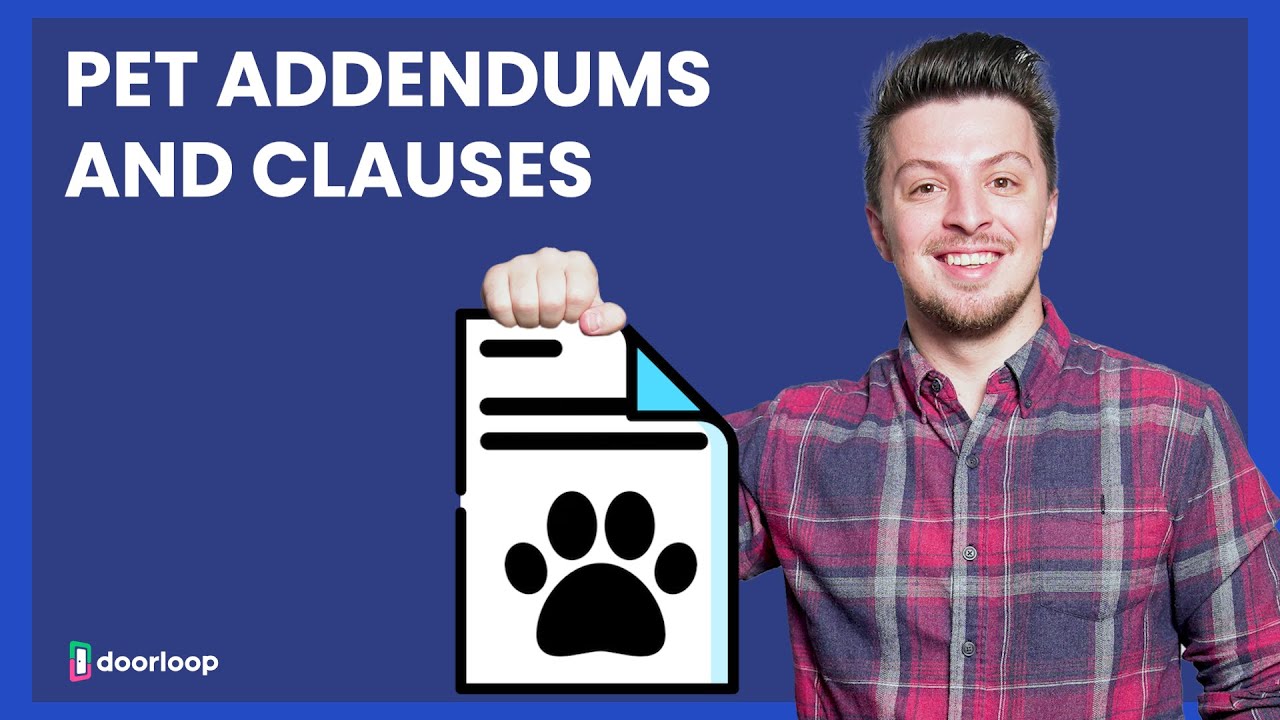 Pet Addendums and Clauses In A Rental Lease Agreement | Video
