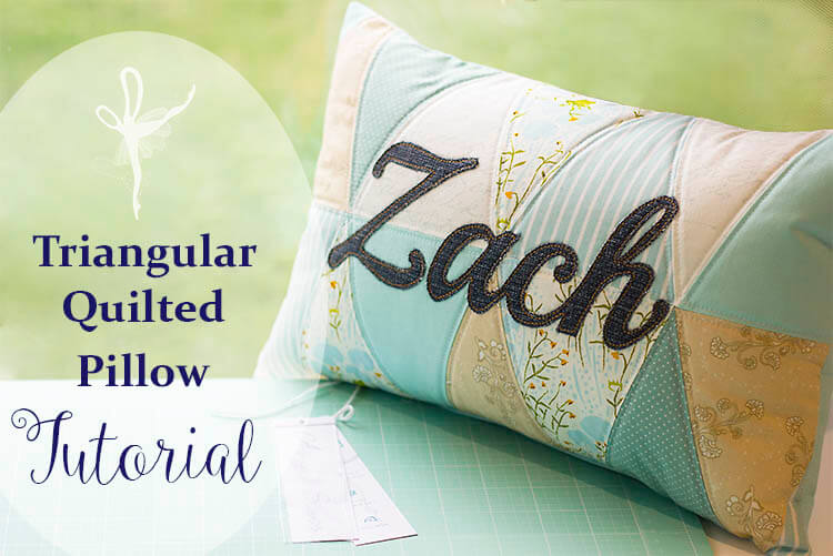 Triangular Quilted Pillow Tutorial