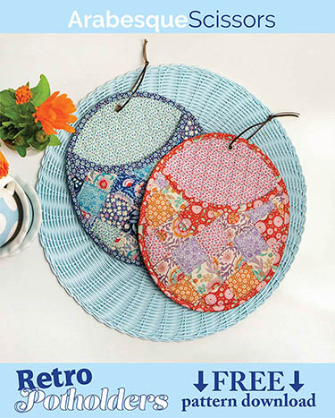 Circular Patchwork Potholders Pattern