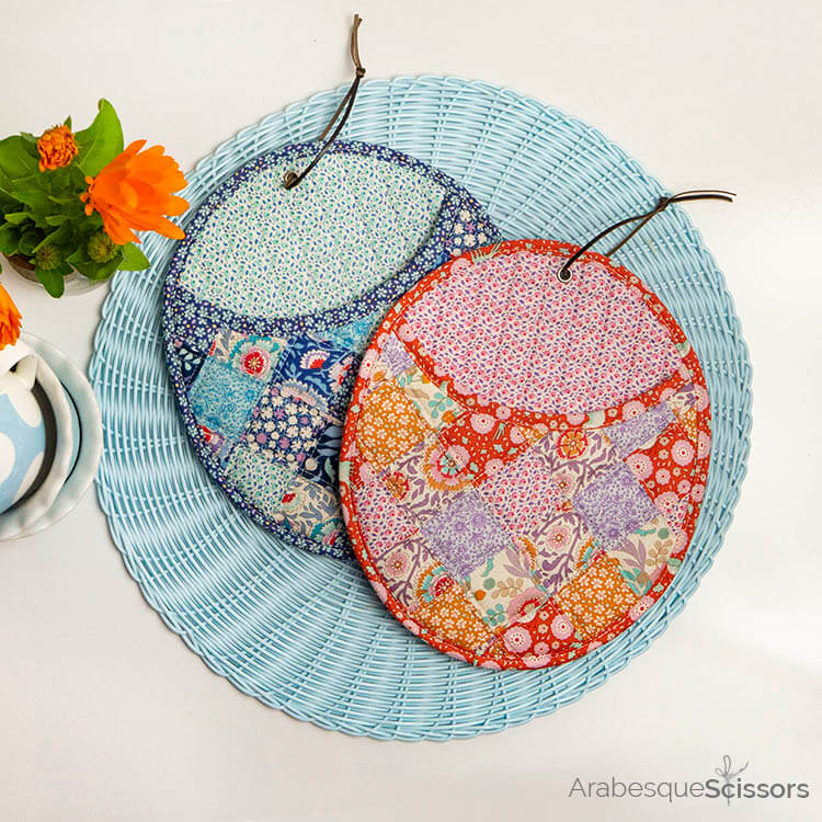 Circular Patchwork Potholders Pattern