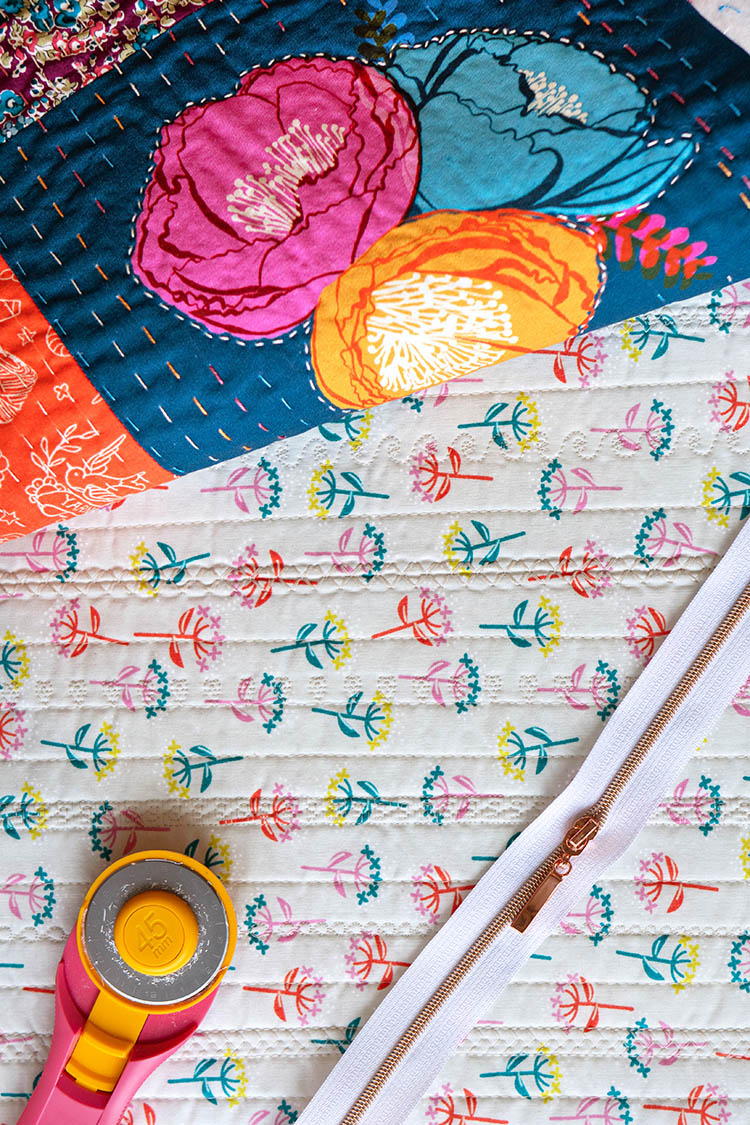 Stay Gold Panel Challenge Project 1 - Scrappy Pillow Cover