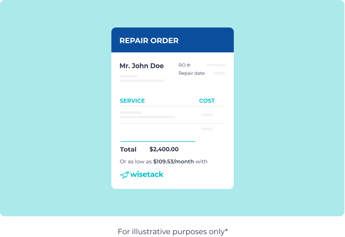 Wisetack | Pay Over Time for Auto Repair