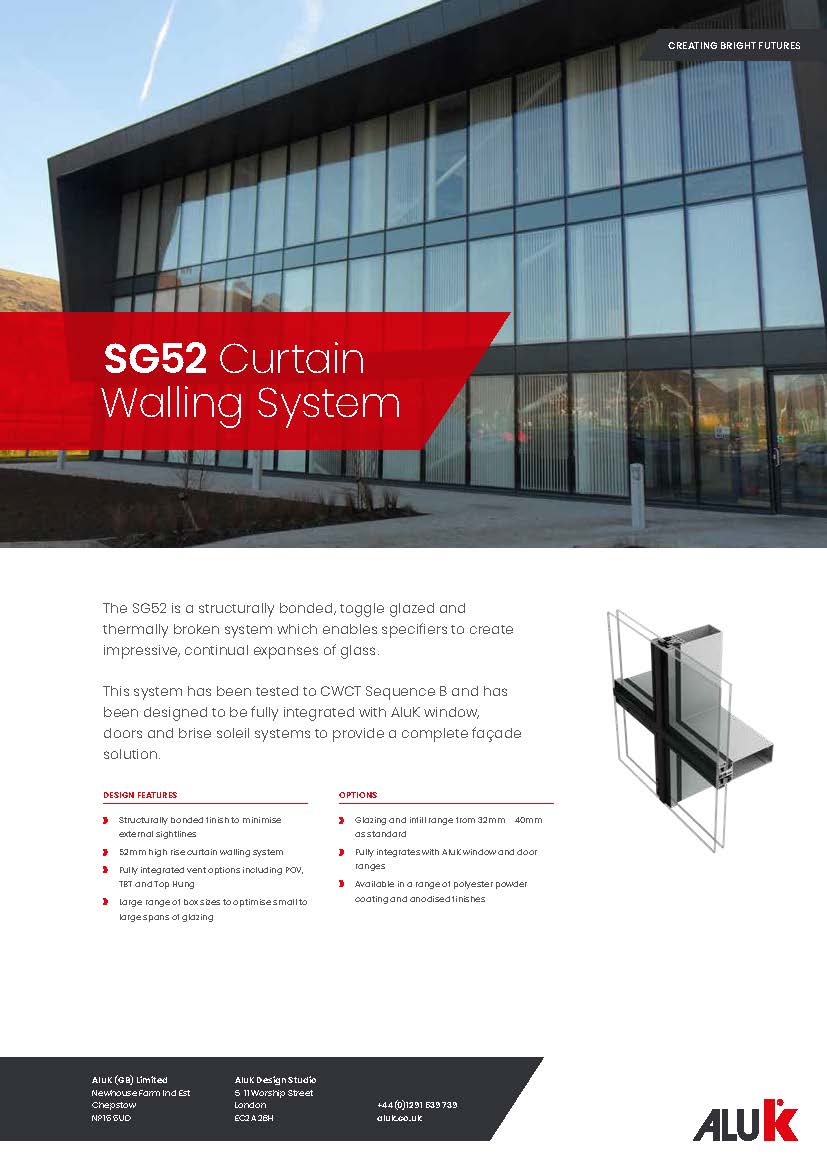 SG52 Curtain Walling System | AluK Customer Portal