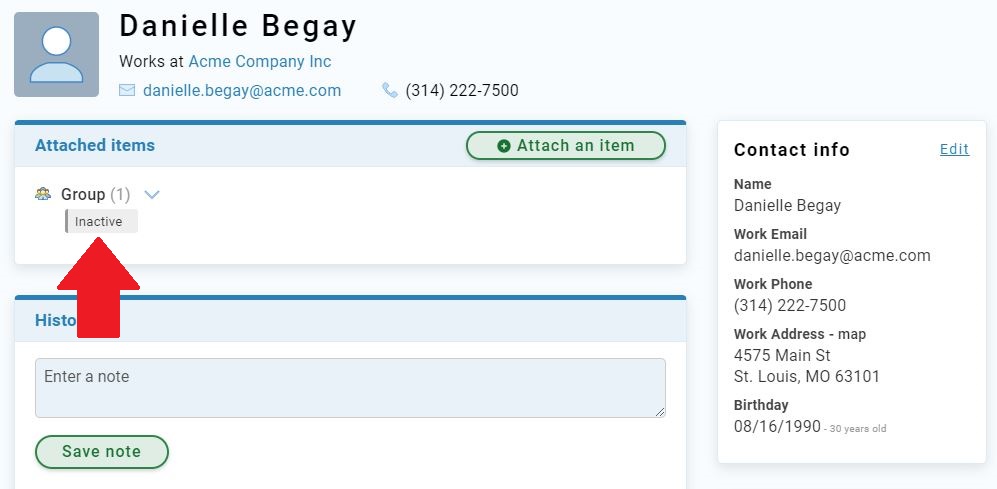 Tracking inactive clients
