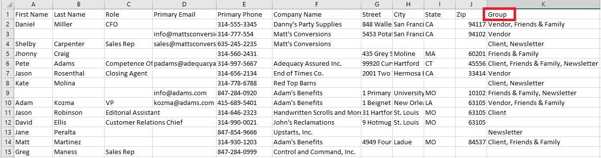 Adding an import to multiple groups