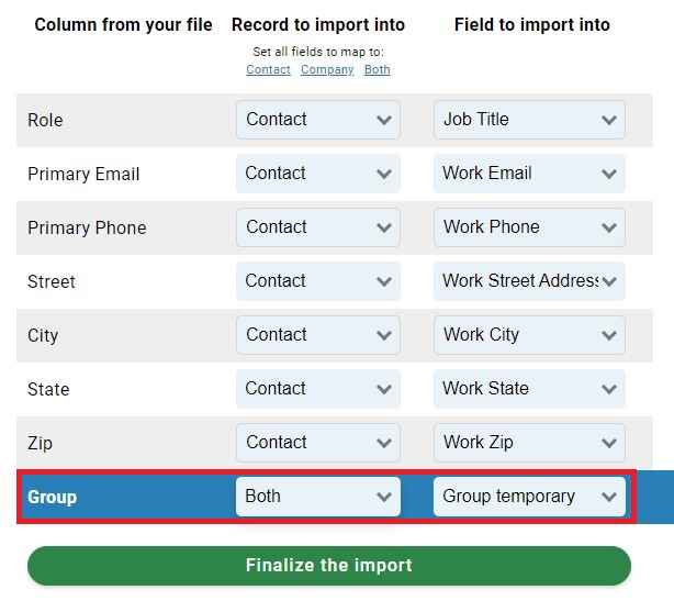 Adding an import to multiple groups