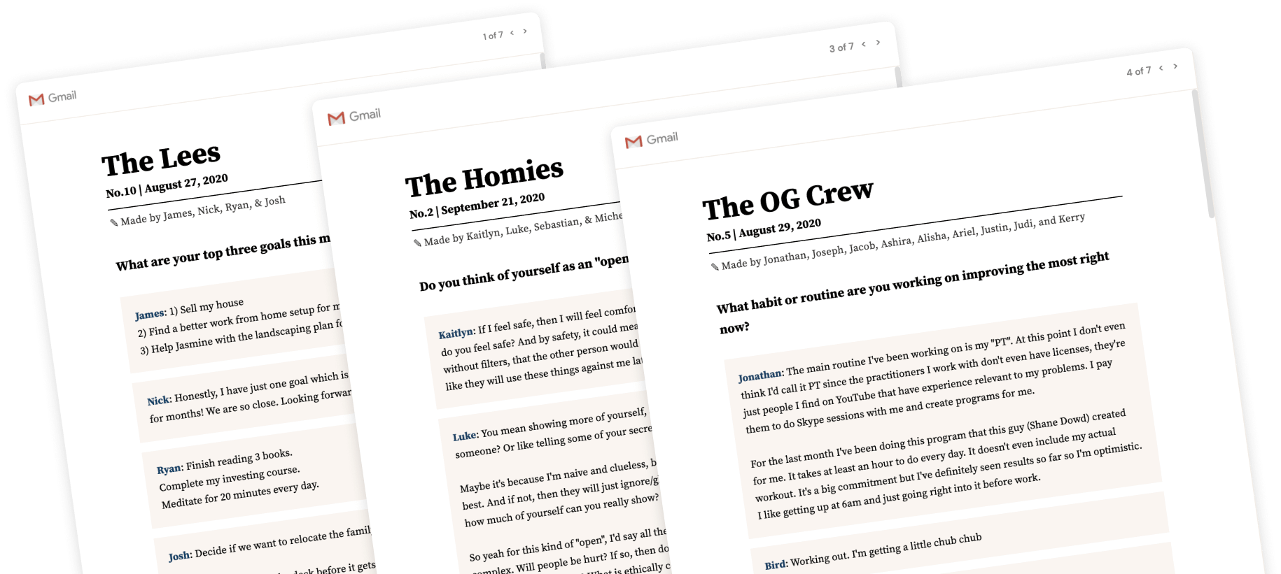 Letterloop: The Newsletter for Friends, Families & Teams