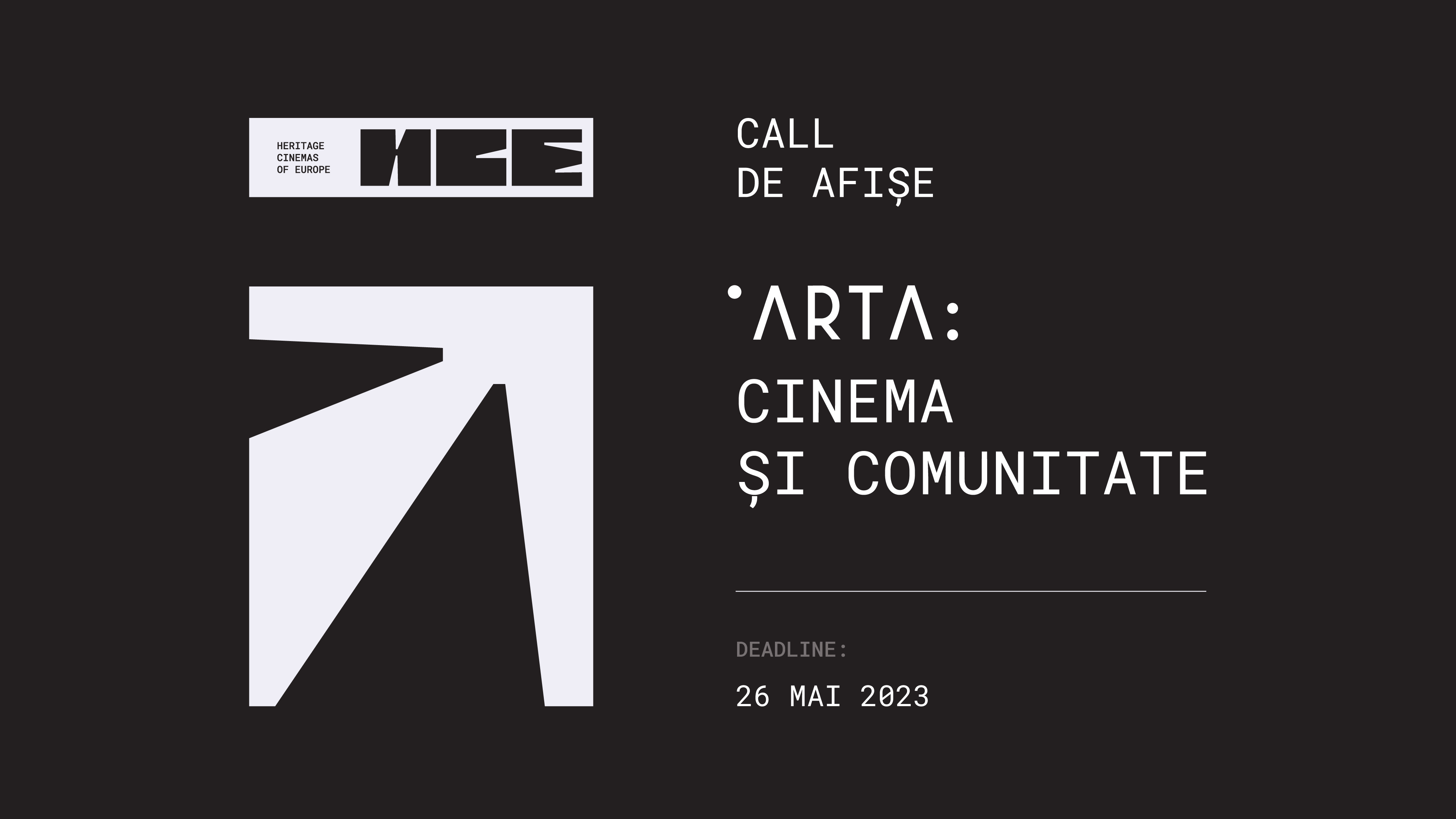 Noutăți - Cinema ARTA lansează un call de afișe cu tema „ARTA: cinema ...