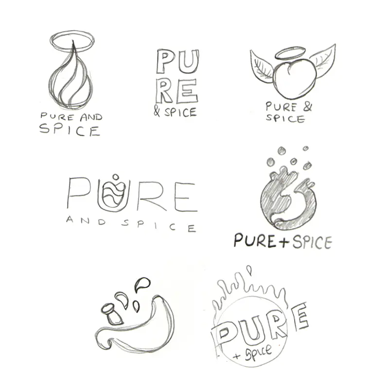 Pure and Spice | Logo Design & Product Label Design by Pixel Jam