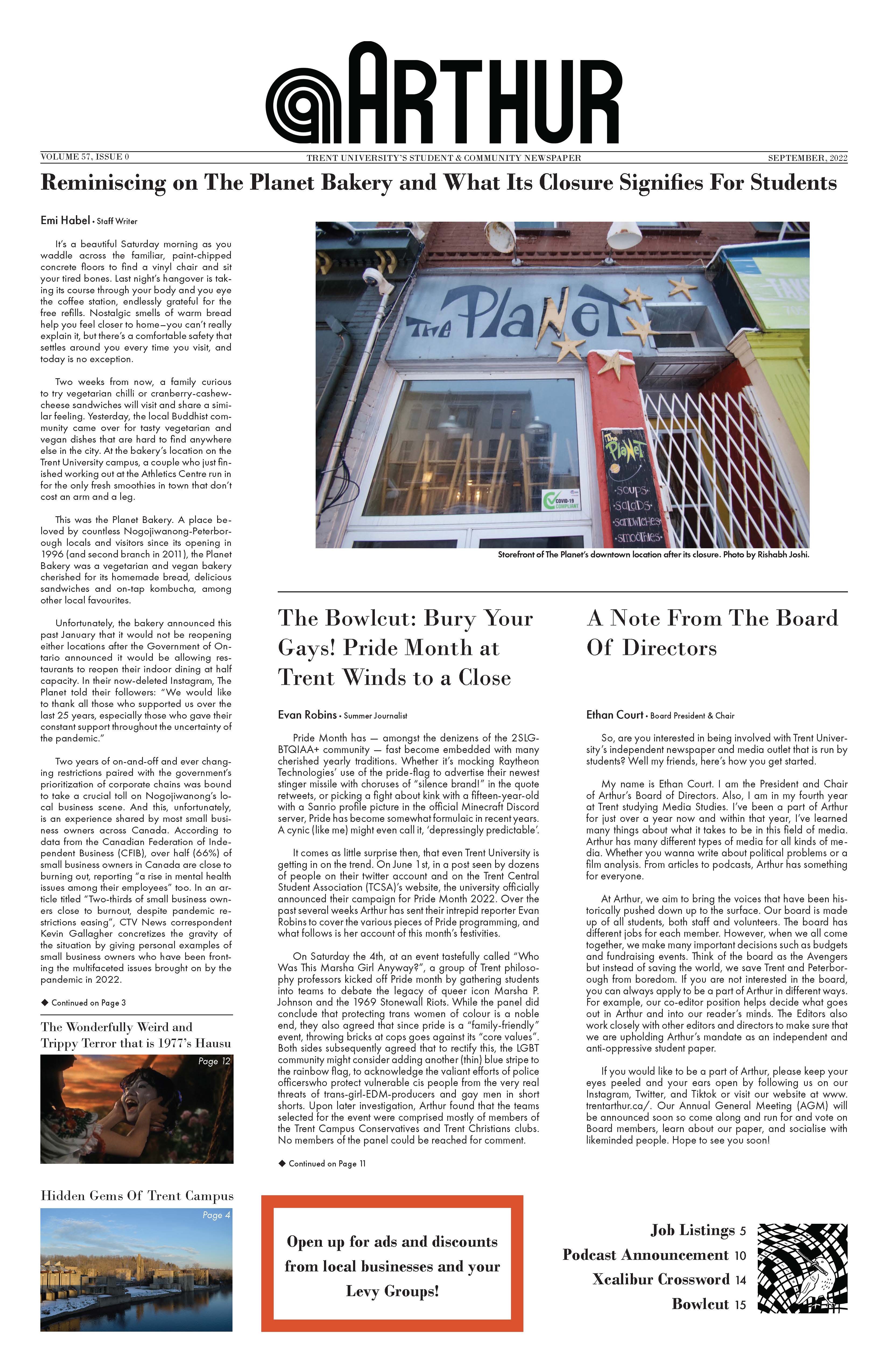 Arthur Newspaper: Volume 57, Issue 0