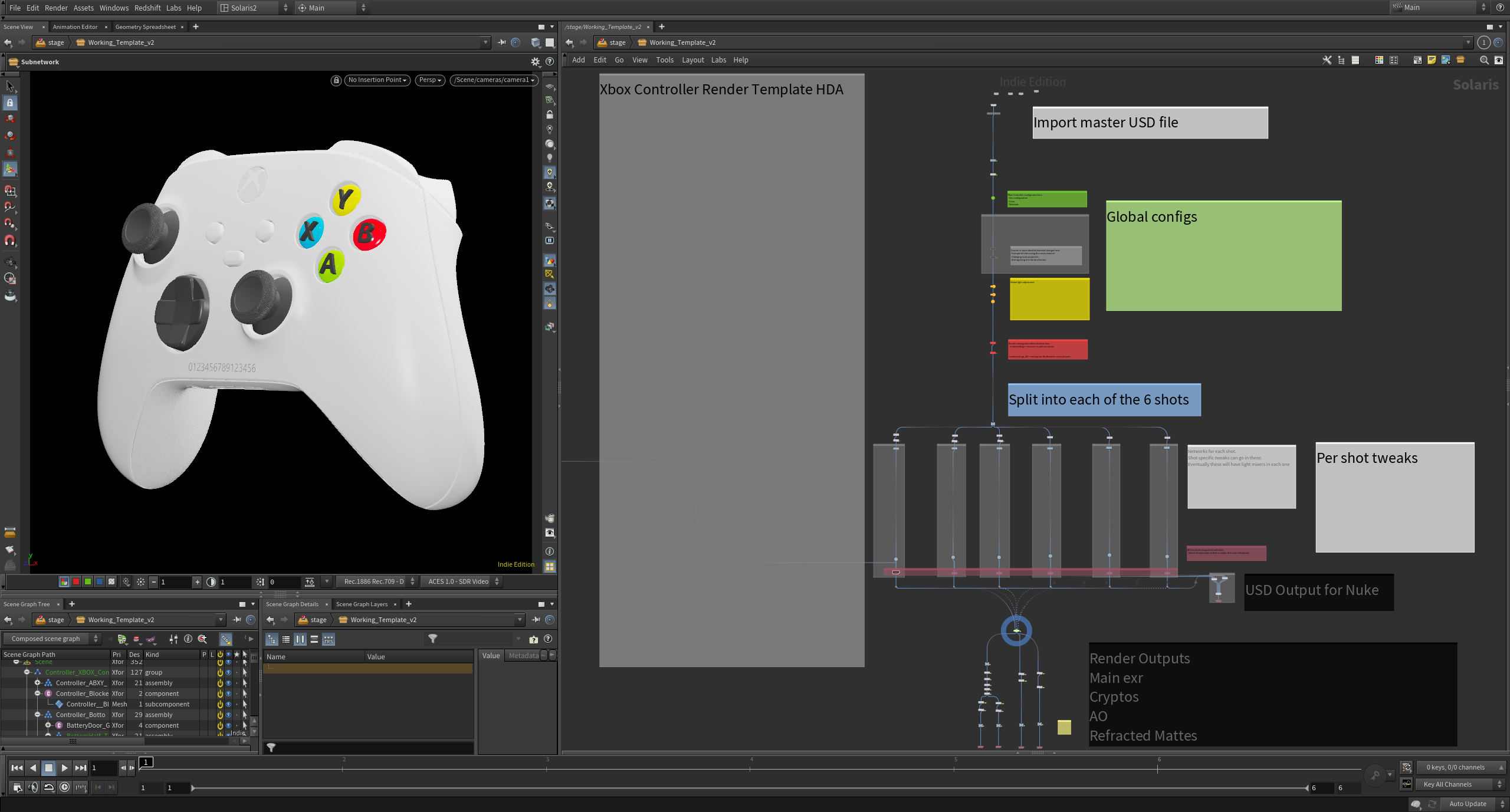 Chase Farthing | Xbox Controller USD Render Pipeline