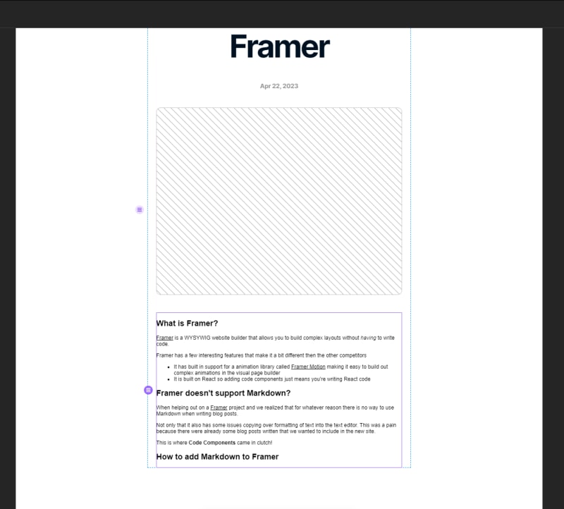 Adding Markdown to Framer | HTML All The Things Adding Markdown to Framer | HTML All The Things