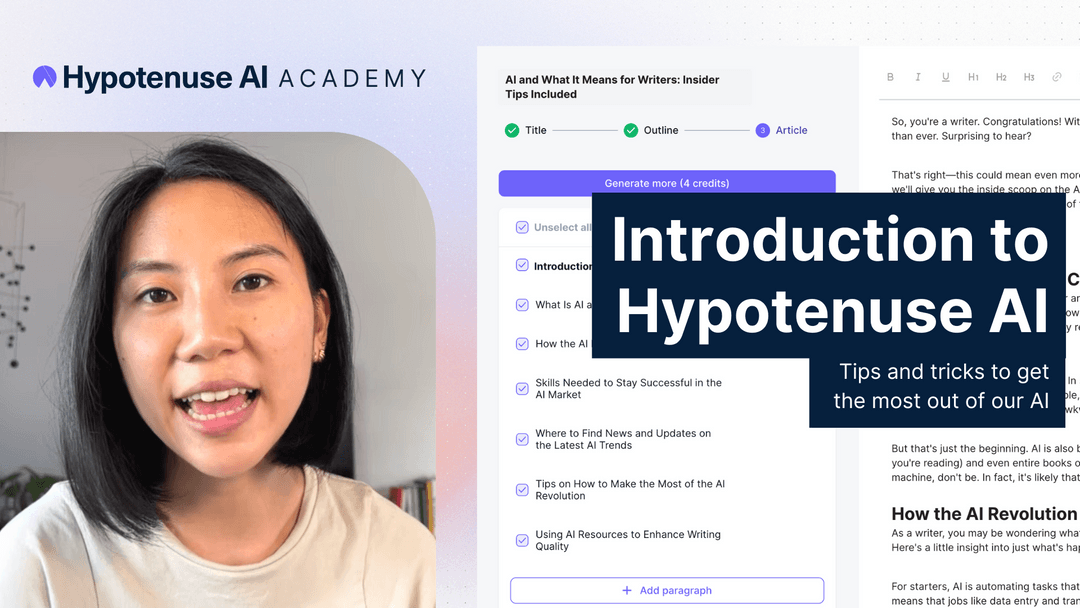 Introduction Paragraph Generator - Hypotenuse AI