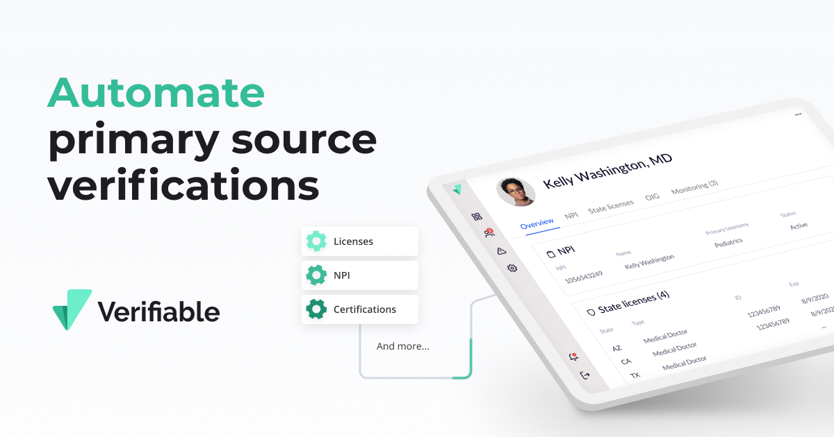 Primary Source Verification | Verifiable