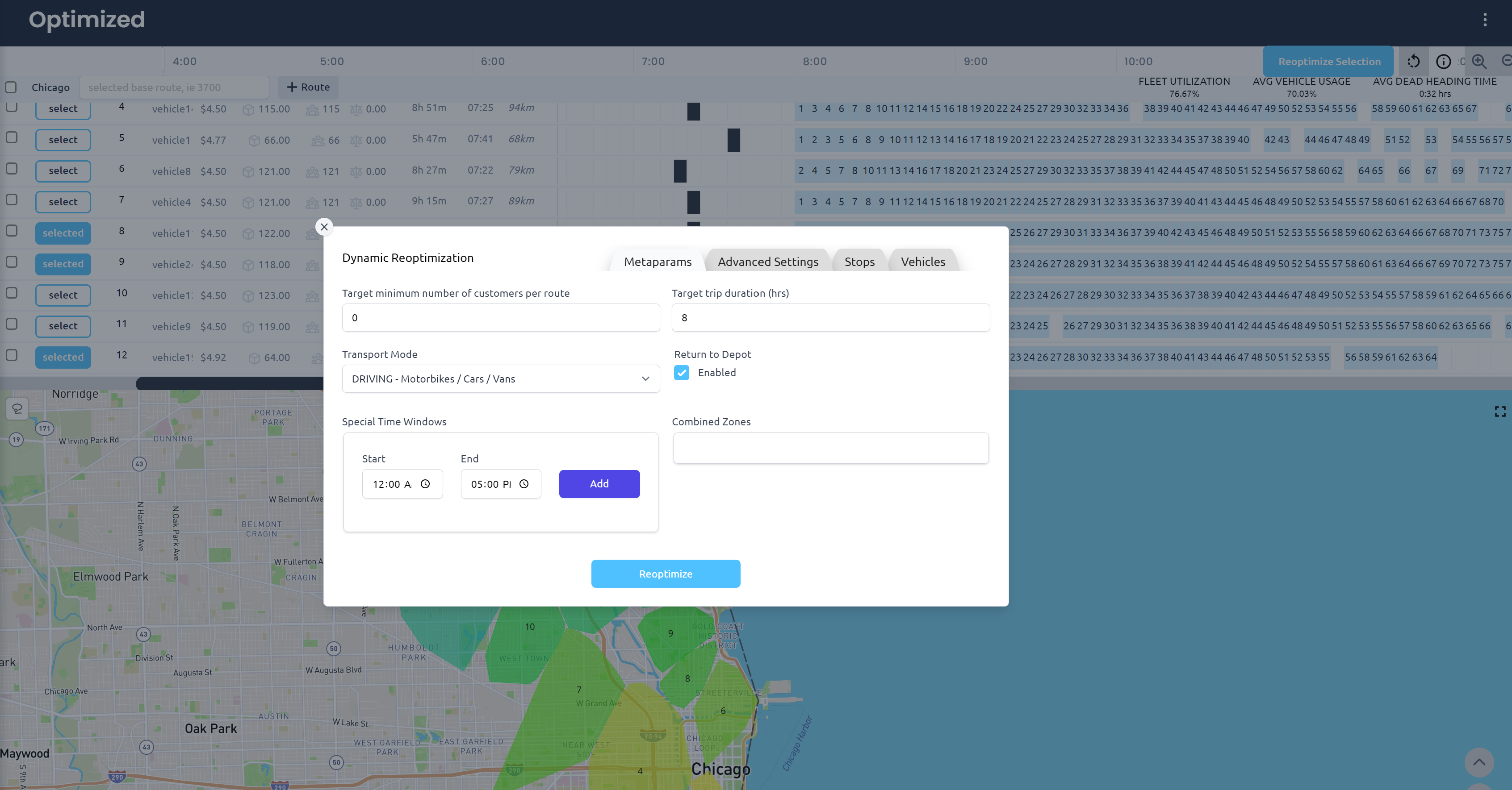 New features released on the Adiona dynamic logistics and delivery route planning and ...