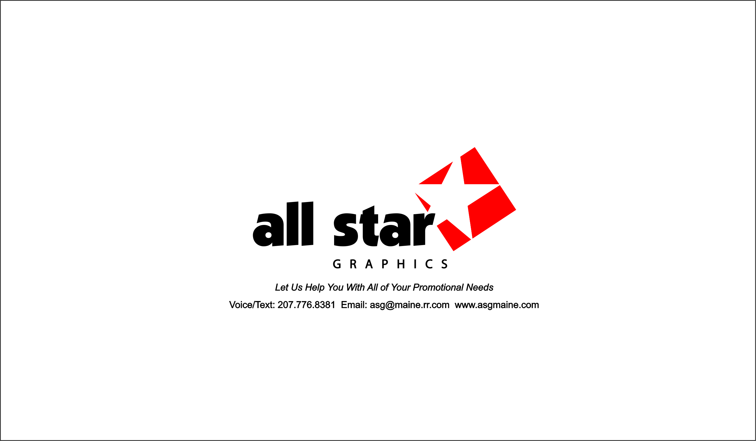 All Star Graphics | Maine Open Online