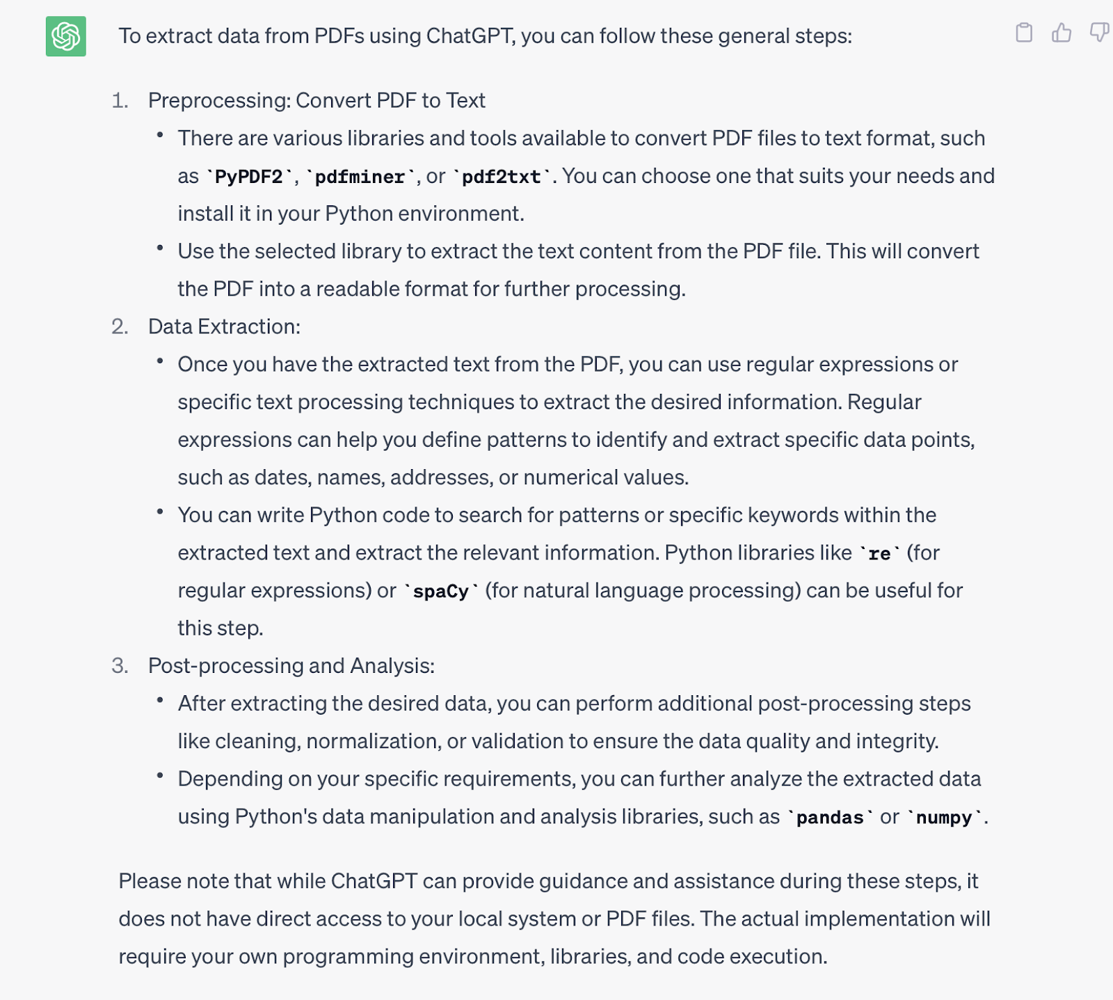 How to Use ChatGPT to Extract From PDFs