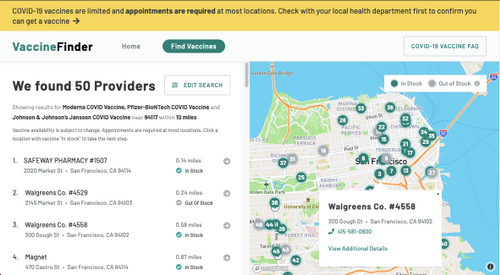 VaccineFinder: Scaling for a pandemic