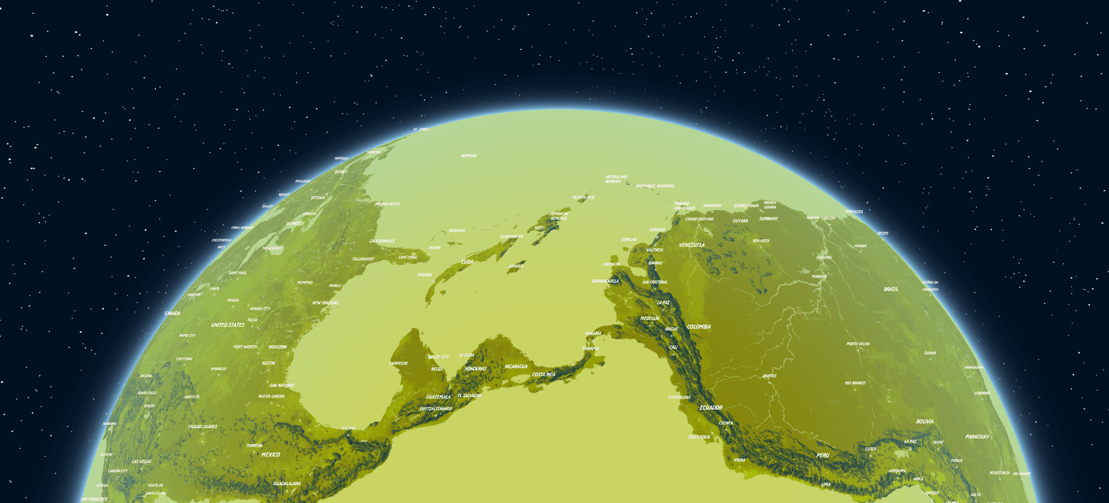 A Showcase of Inspiring Globe Maps - Mapbox Blog