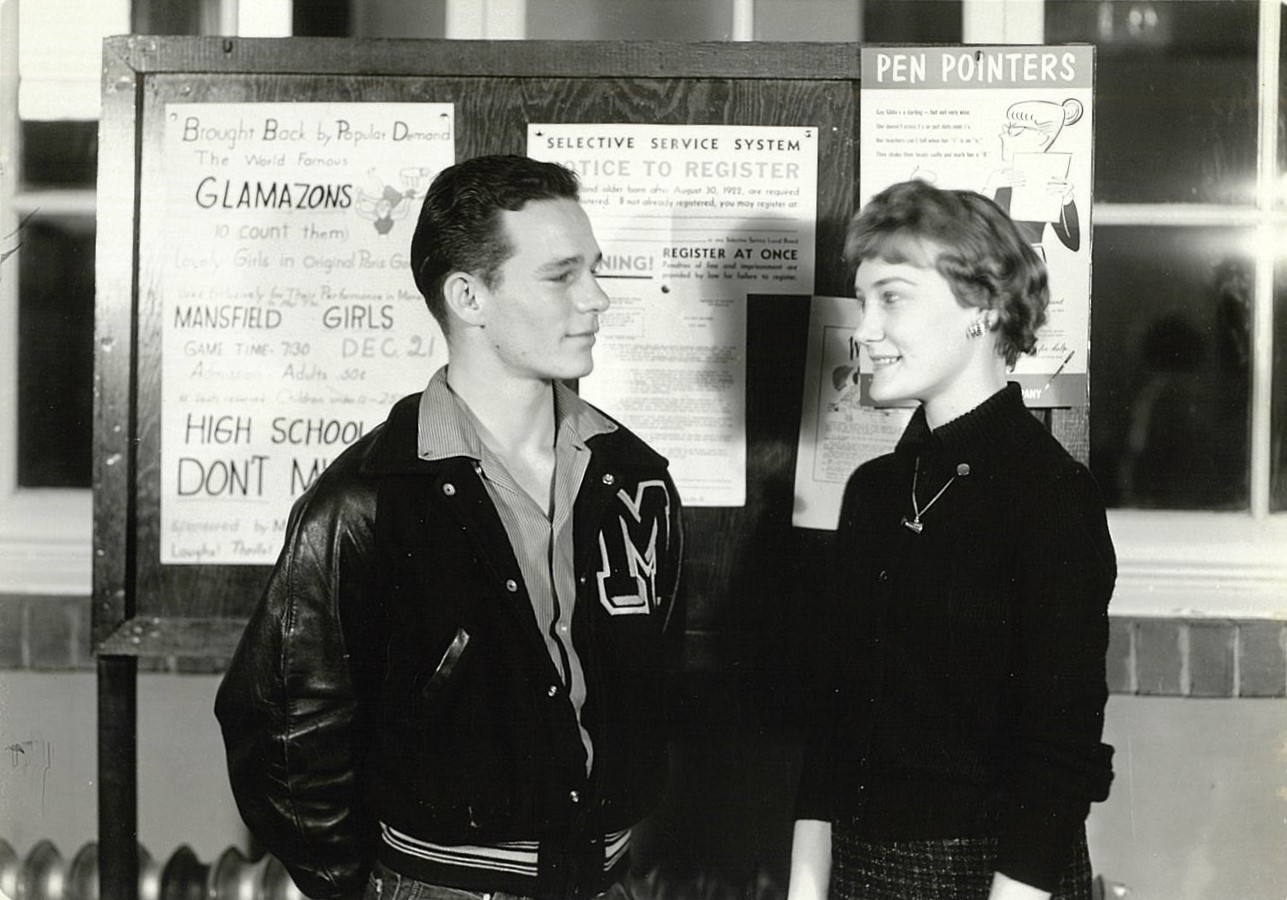 Mansfield High FFA Sweetheart and Escort, ca. 1960