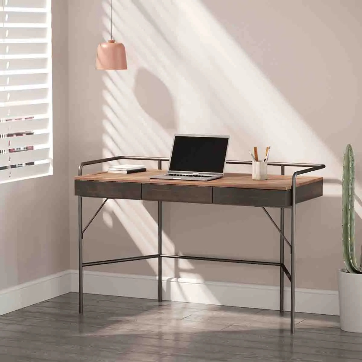 Wooden, Rectangular Shane-N Desk by IOTA in IOTA Furniture