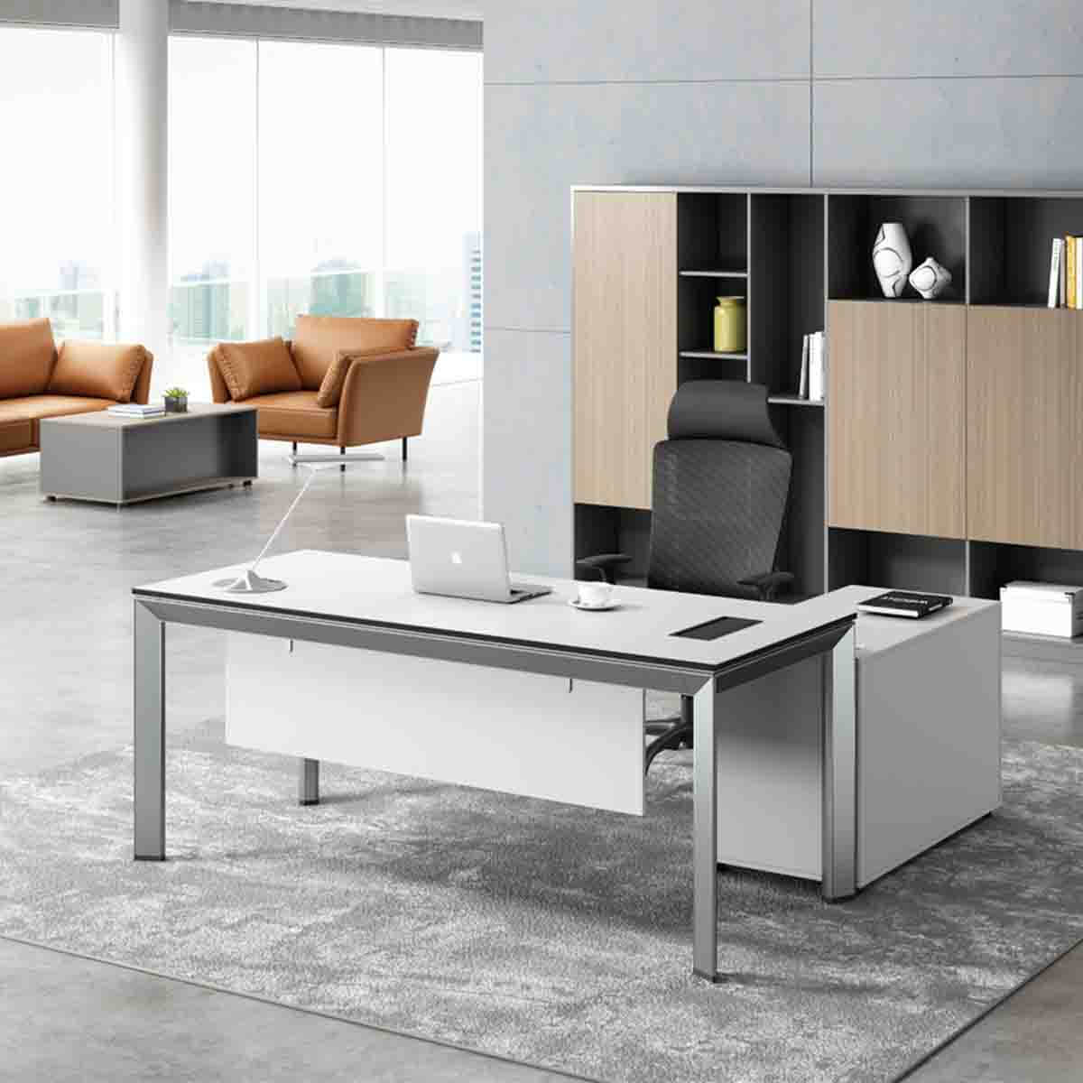 Compact, Modern and Contemporary Trevor Desk by IOTA in IOTA Furniture
