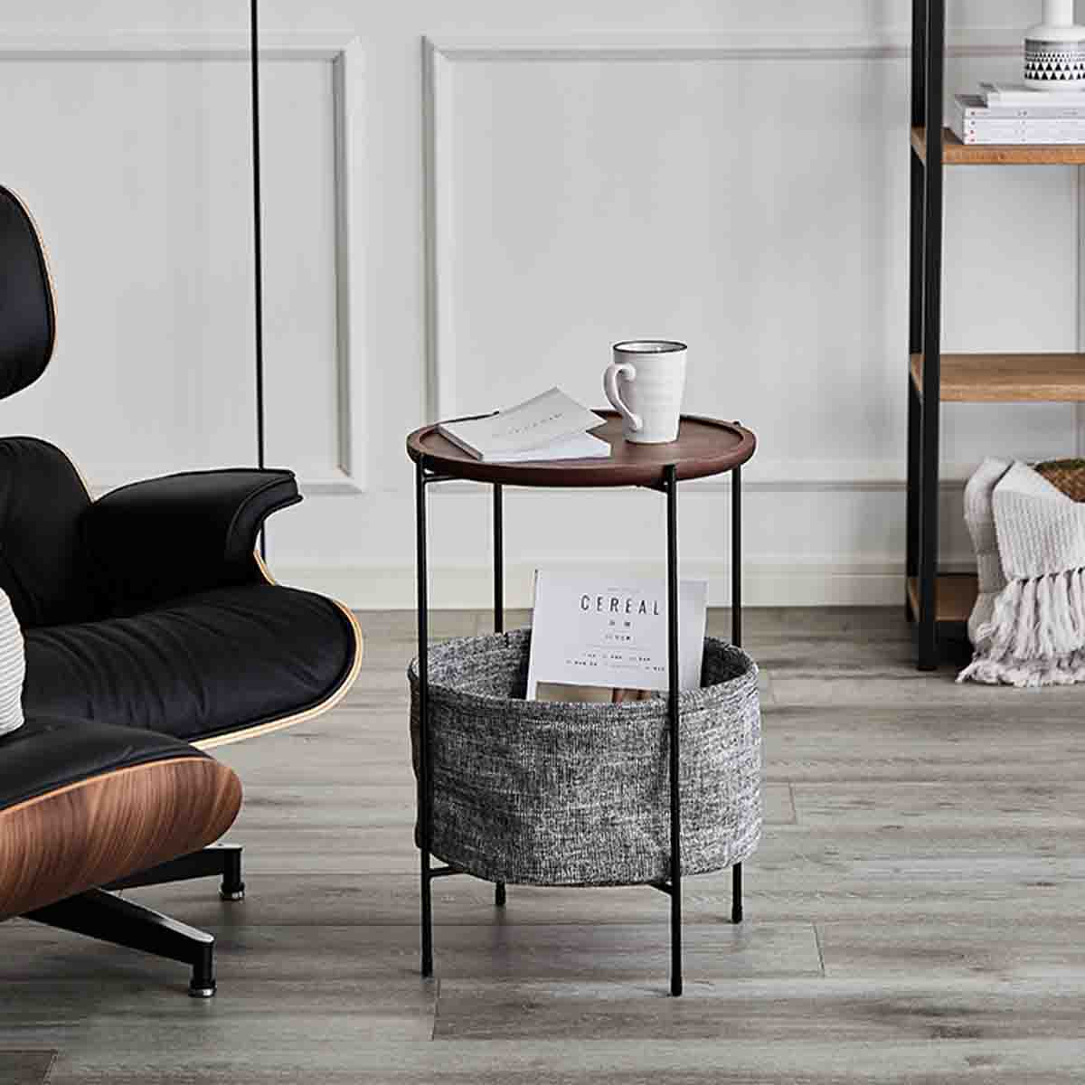 Wooden, Round and Modern Motion Coffee Table by IOTA in IOTA Furniture