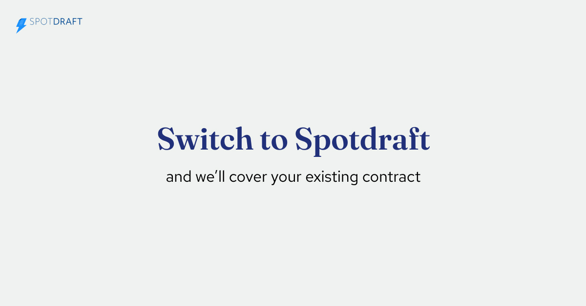 Apply for a CLM Contract Buyout | SpotDraft