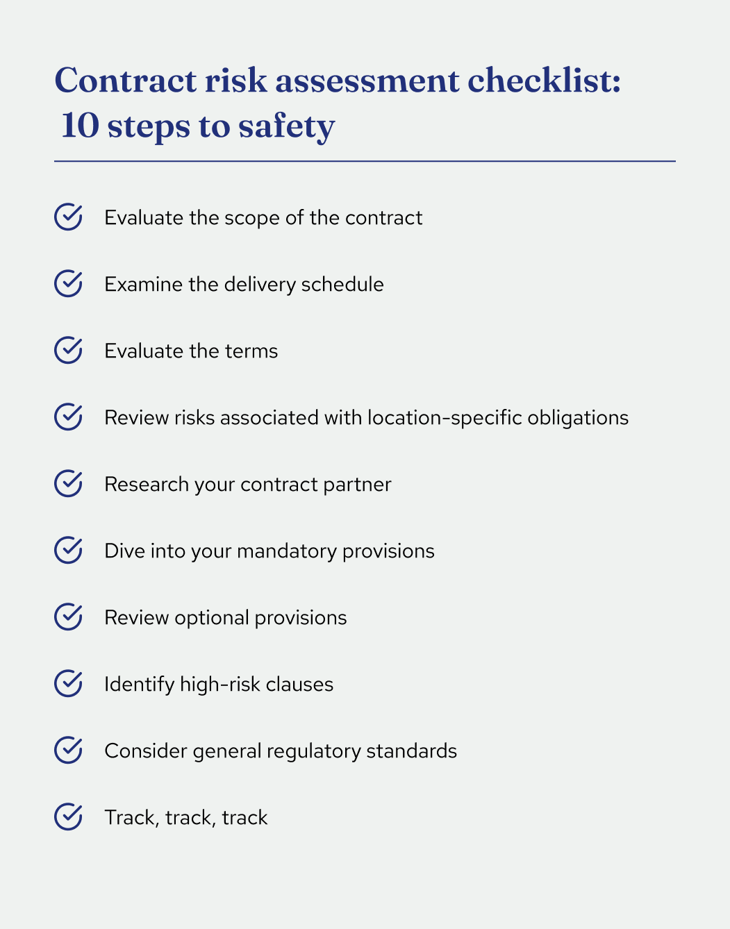 The Perfect Contract Risk Assessment Checklist