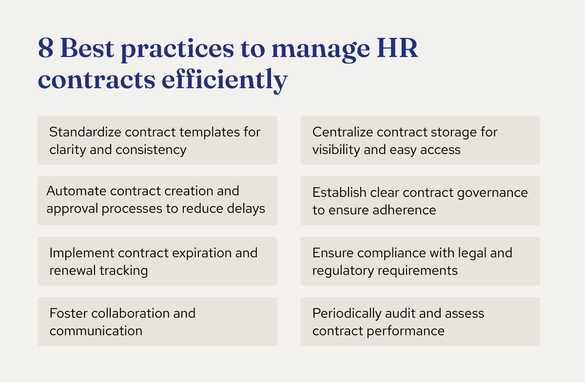 HR Contract Management: Best Practices & Tools