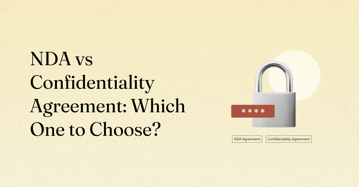NDA vs. Confidentiality Agreement: Which One to Choose?