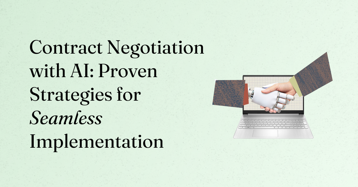 How AI Accelerates Contract Negotiations
