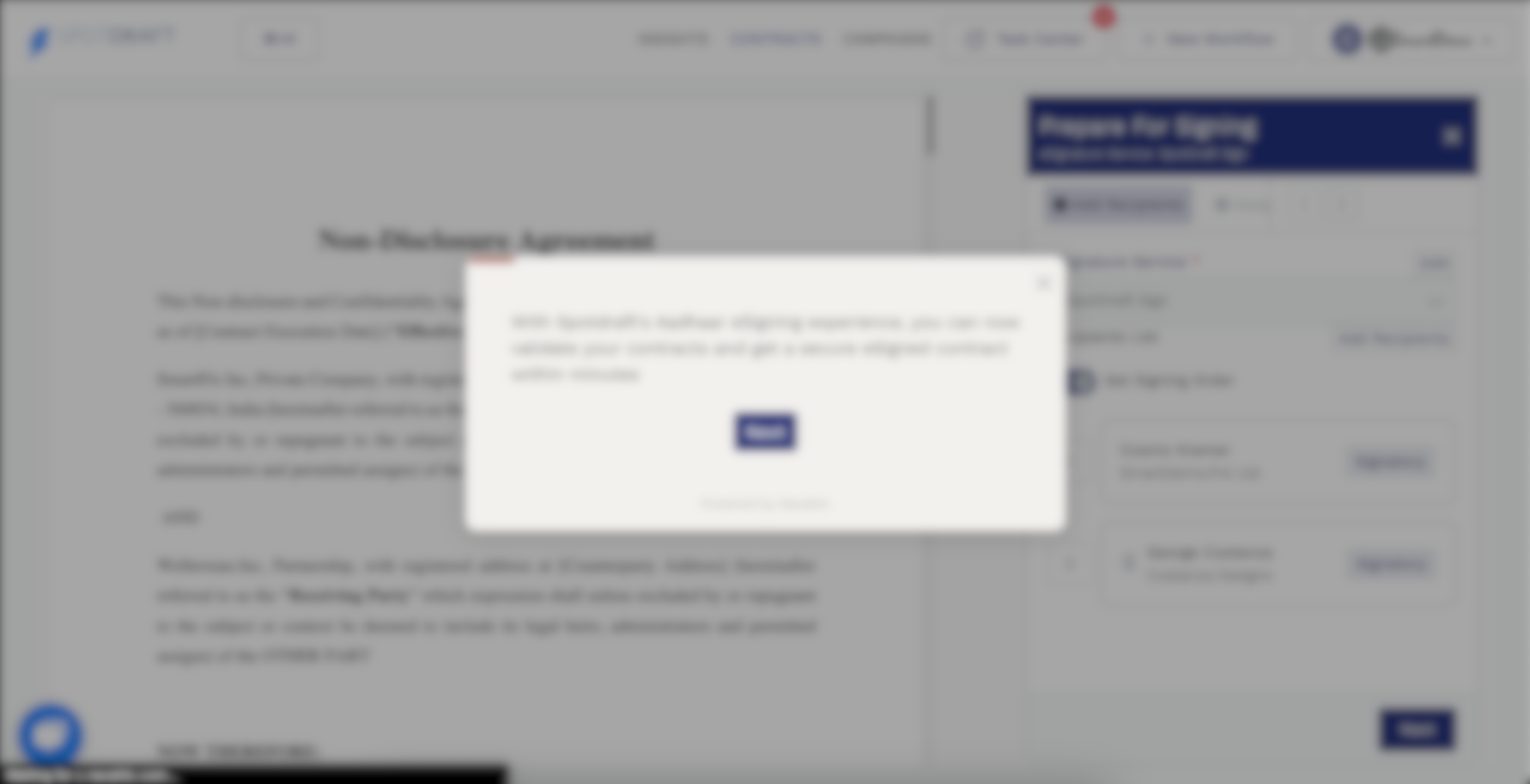 SpotDraft Product Demo | Aadhaar eSign