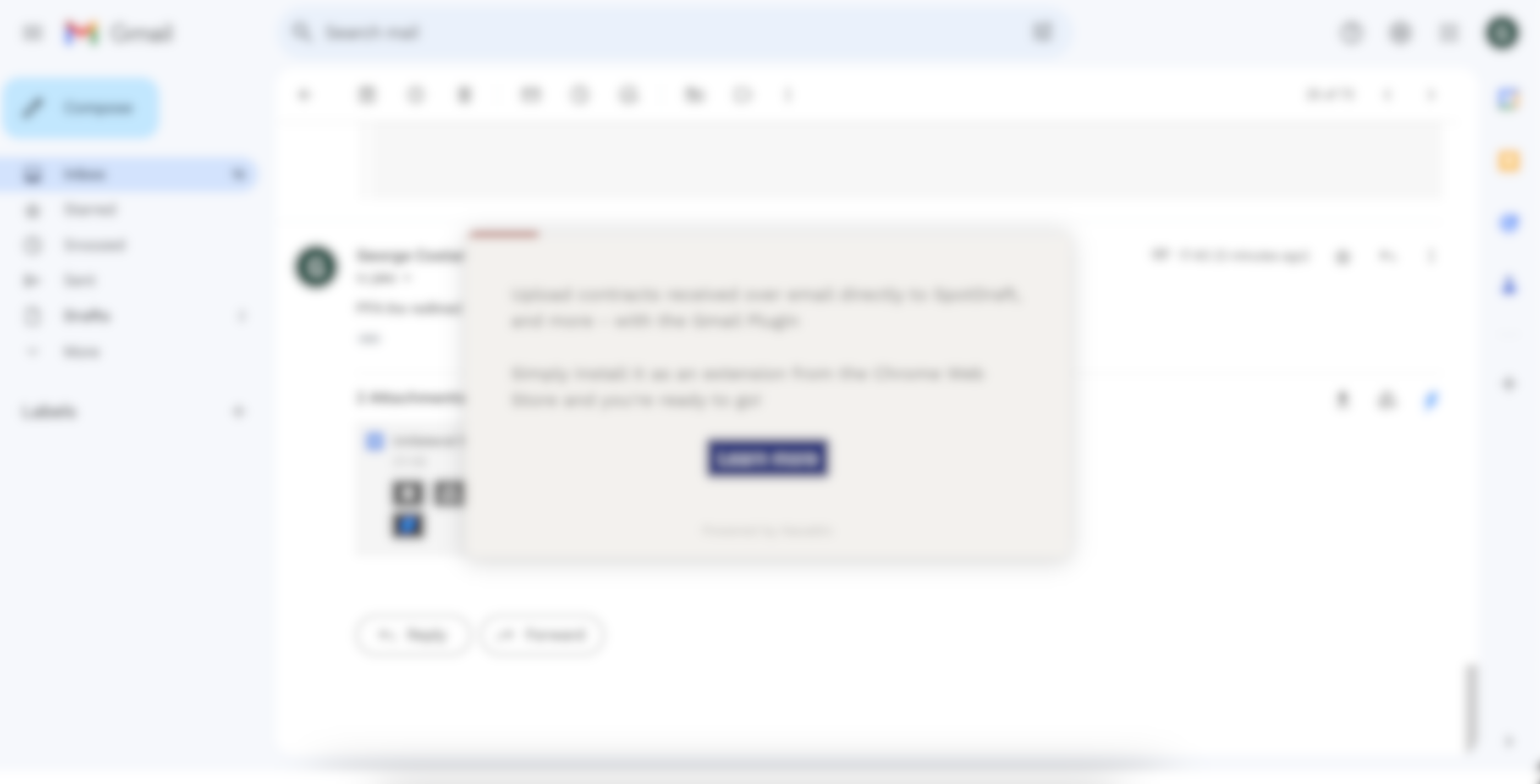 SpotDraft Product Demo | Gmail Plugin