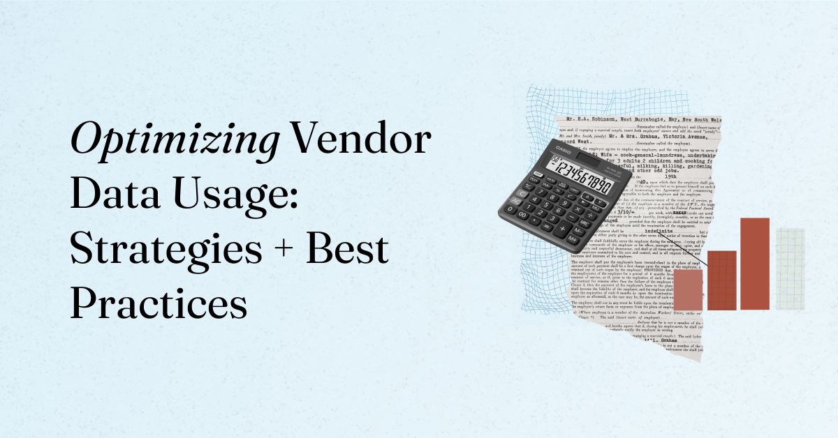 5 Tips to Optimize Vendor Data Usage