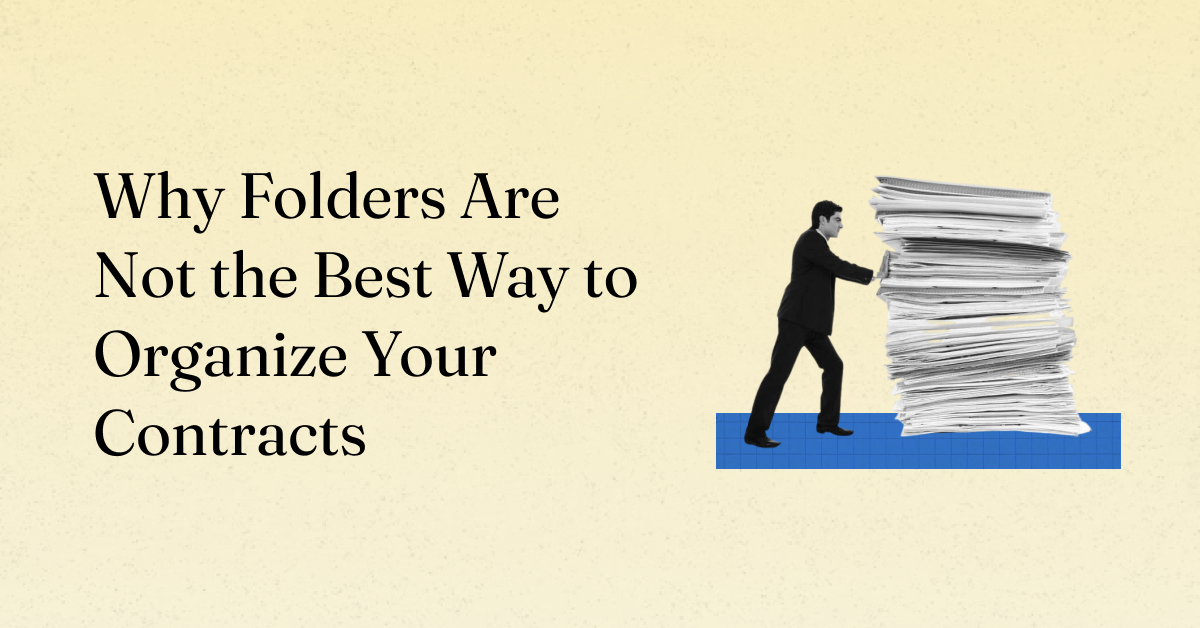 Why Folders Fail at Contract Organization