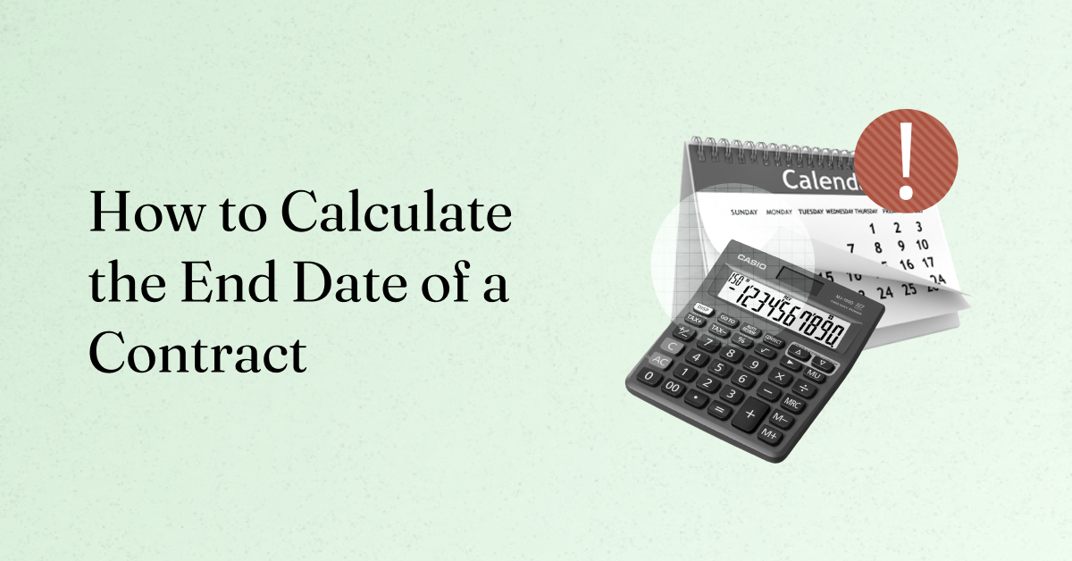 How to Calculate the End Date of a Contract