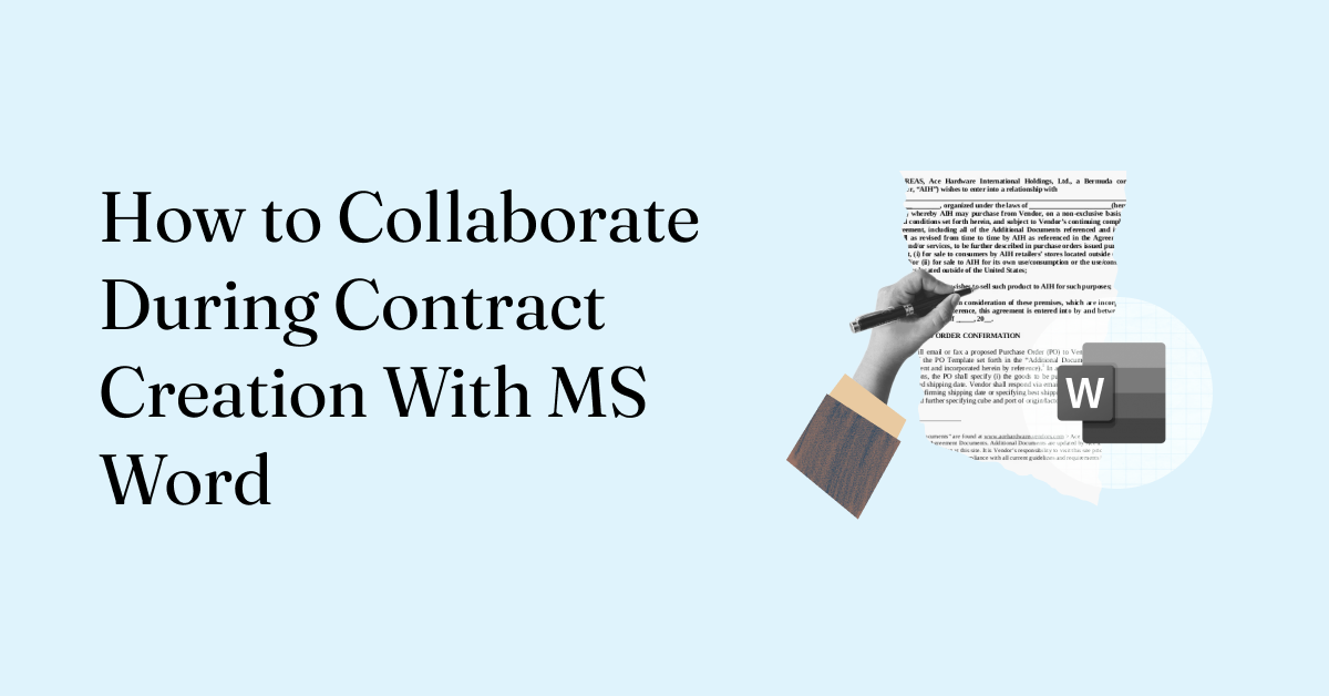 How to collaborate on contract creation in MS Word