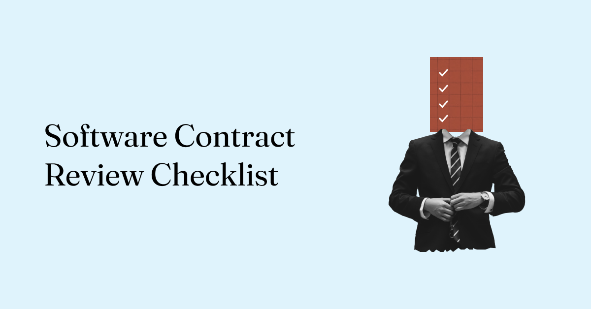 FREE Software Contract Review Checklist