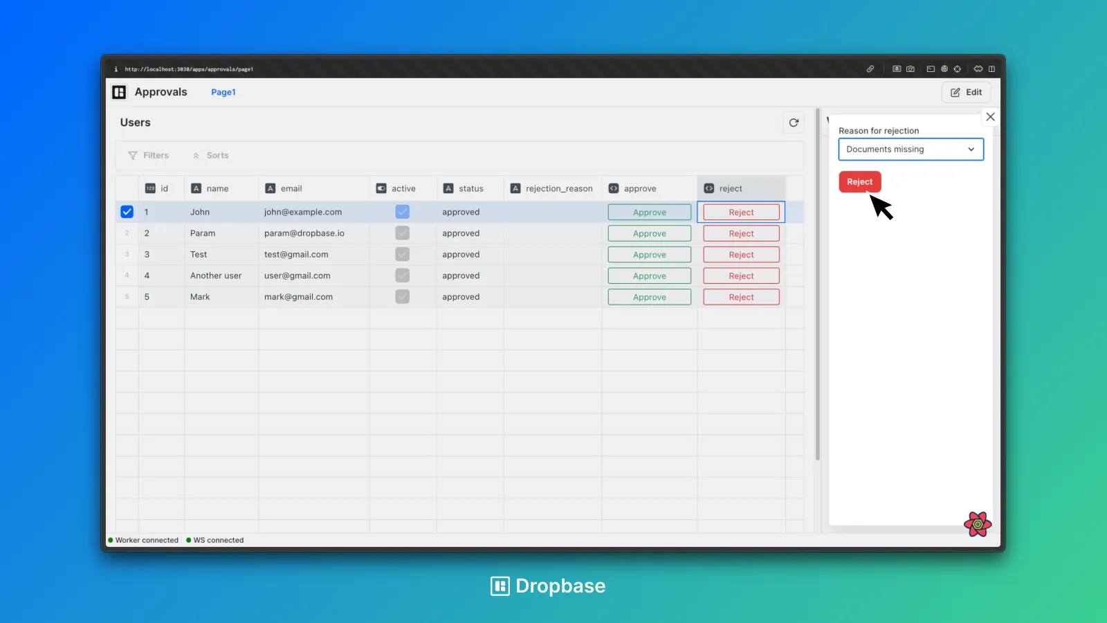 Dropbase | Build backend operations software, AI fast.