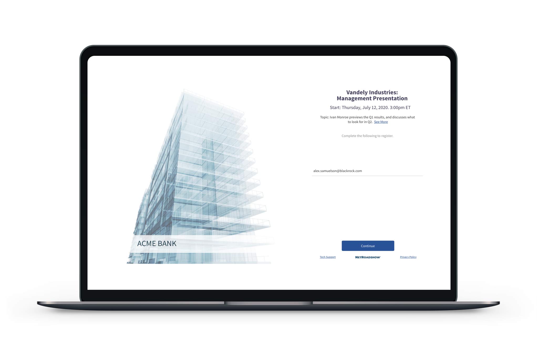 NetRoadshow Live | Full-Service Live Video For Banking