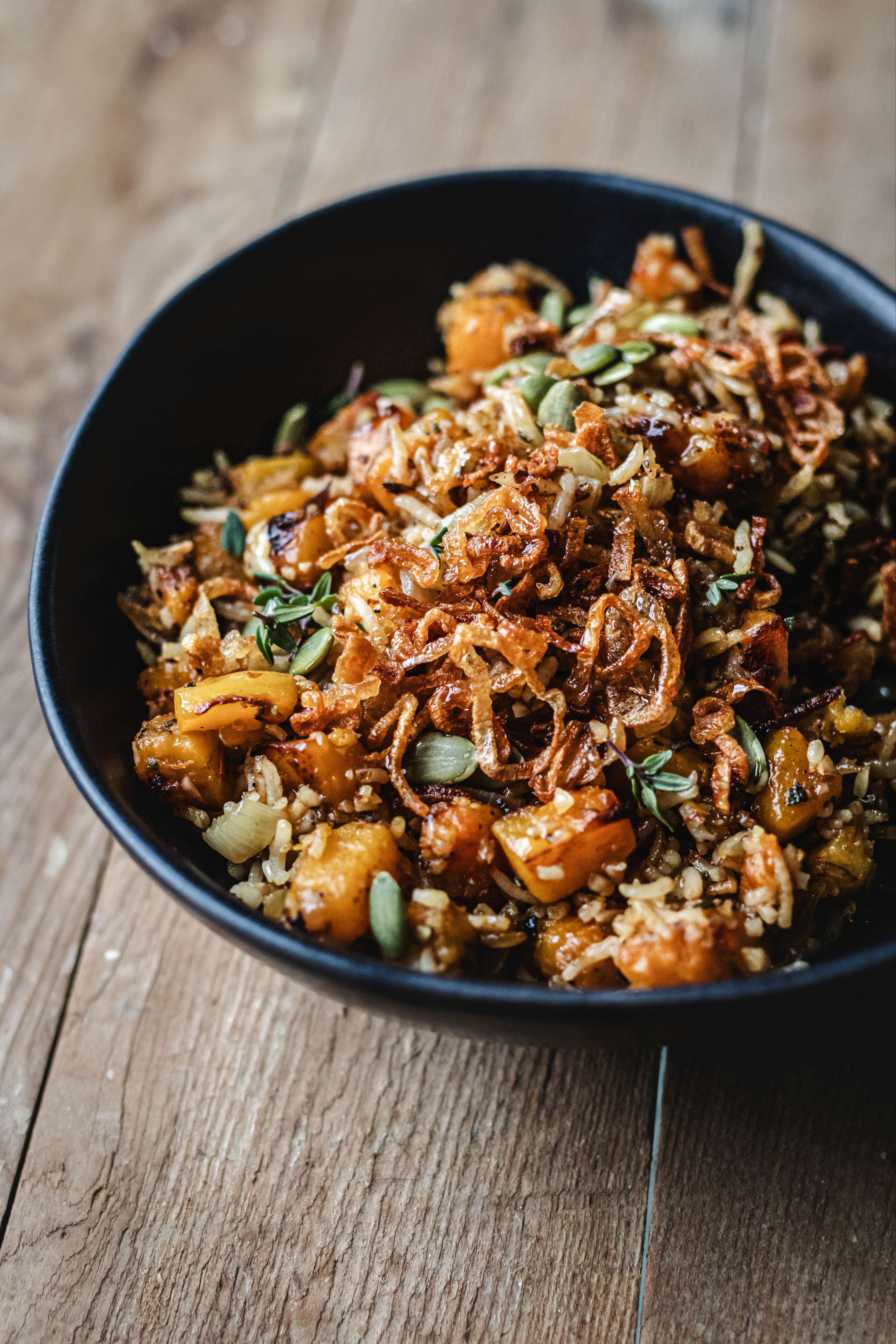 Sautéed Butternut Squash Rice | The Maker Makes