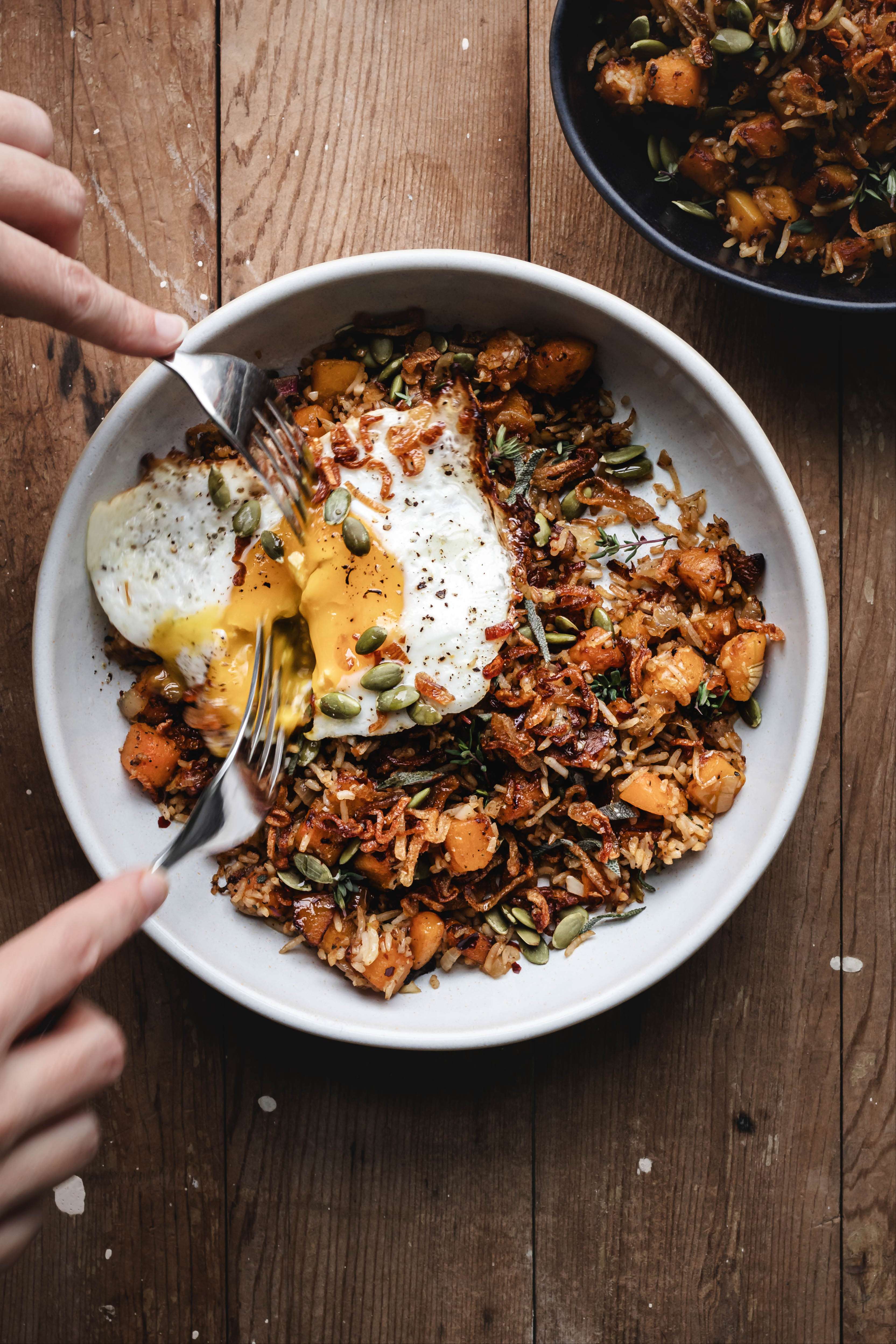 Sautéed Butternut Squash Rice | The Maker Makes